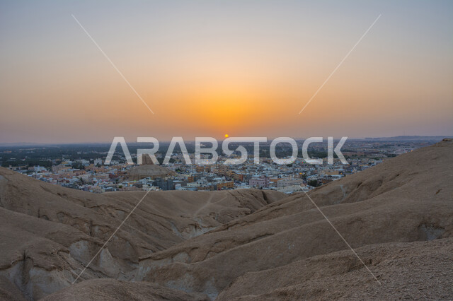 Al-Qara Mountain in Al-Ahsa City in the Kingdom of Saudi Arabia, houses ...