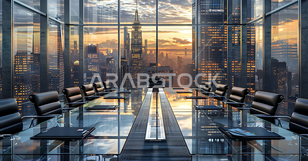 Glass windows and facades, modern modern office design in Saudi ...