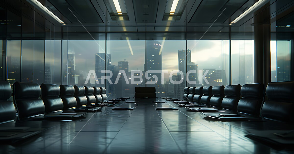 Exterior view of buildings and towers, luxurious interior designs and ...