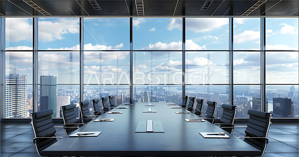 Glass windows and facades, modern modern office design in Saudi ...