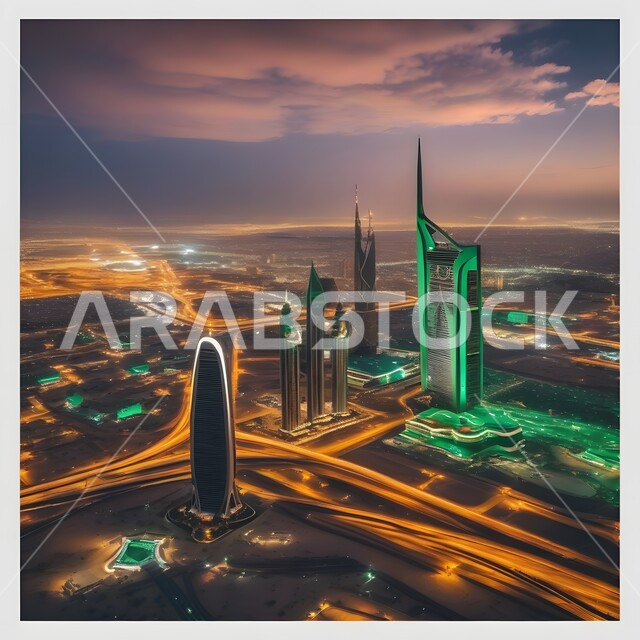 Urban growth and development on the coast of the Arabian Gulf, tourist ...