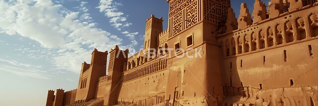 Ancient architectural style of ancient castles, famous tourist ...