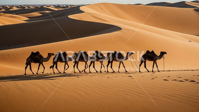 Soft golden sand in desert areas, care and breeding of mammals, use of ...