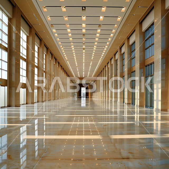 Spacious and modern interior design for Riyadh Convention Center ...