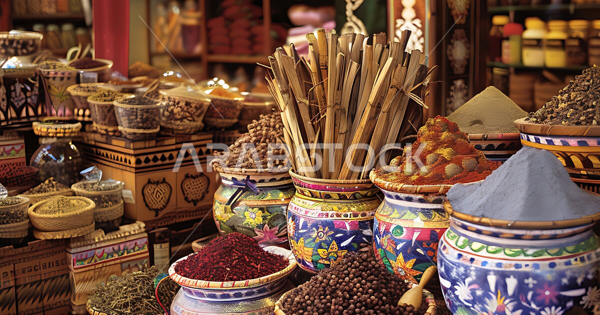 National crops from the farms of the Kingdom of Saudi Arabia, plants ...