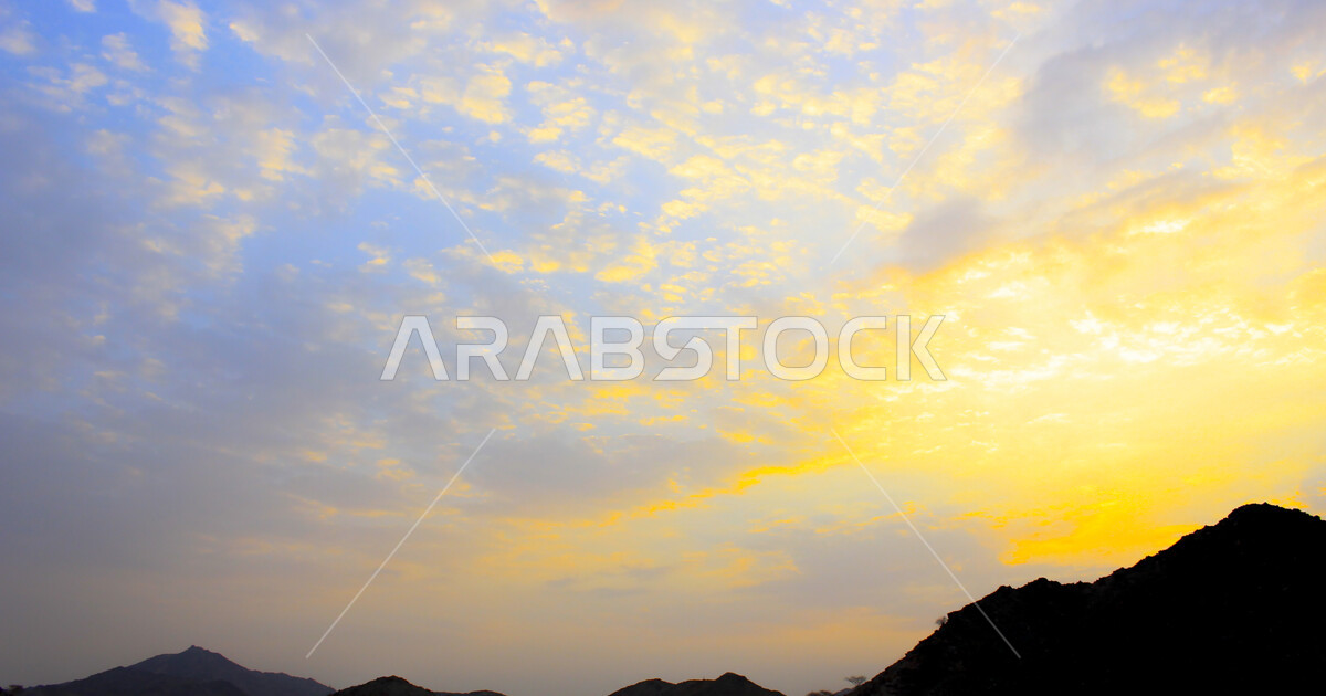 A stunning aesthetic picture of sunset and sunrise, creative sunset and ...