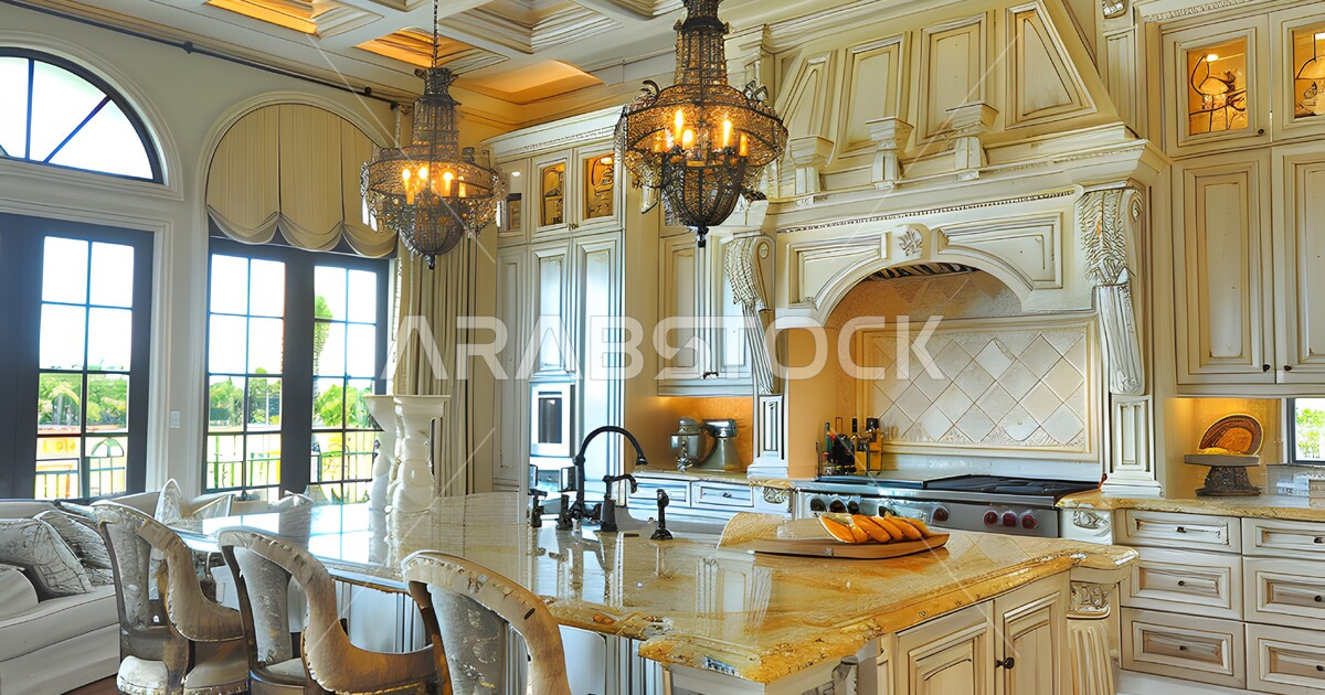 Interior designs and decorations for luxury Arabic kitchens in the ...