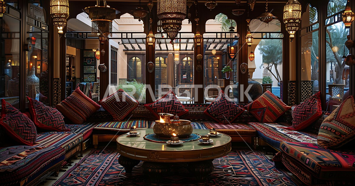 Old heritage style architectural art, traditional Saudi Arabian ...