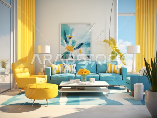 Innovative modern designs for living rooms, the concept of elegance ...