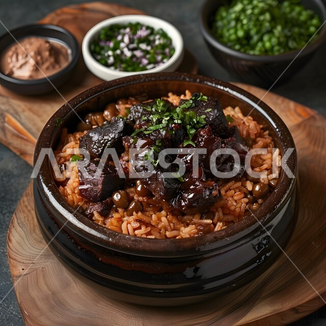 Traditional Arabic food and dishes, catering arts in oriental ...