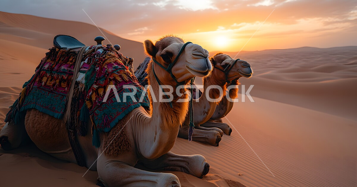 Sheep and camel herding in the nature reserves of Saudi Arabia ...