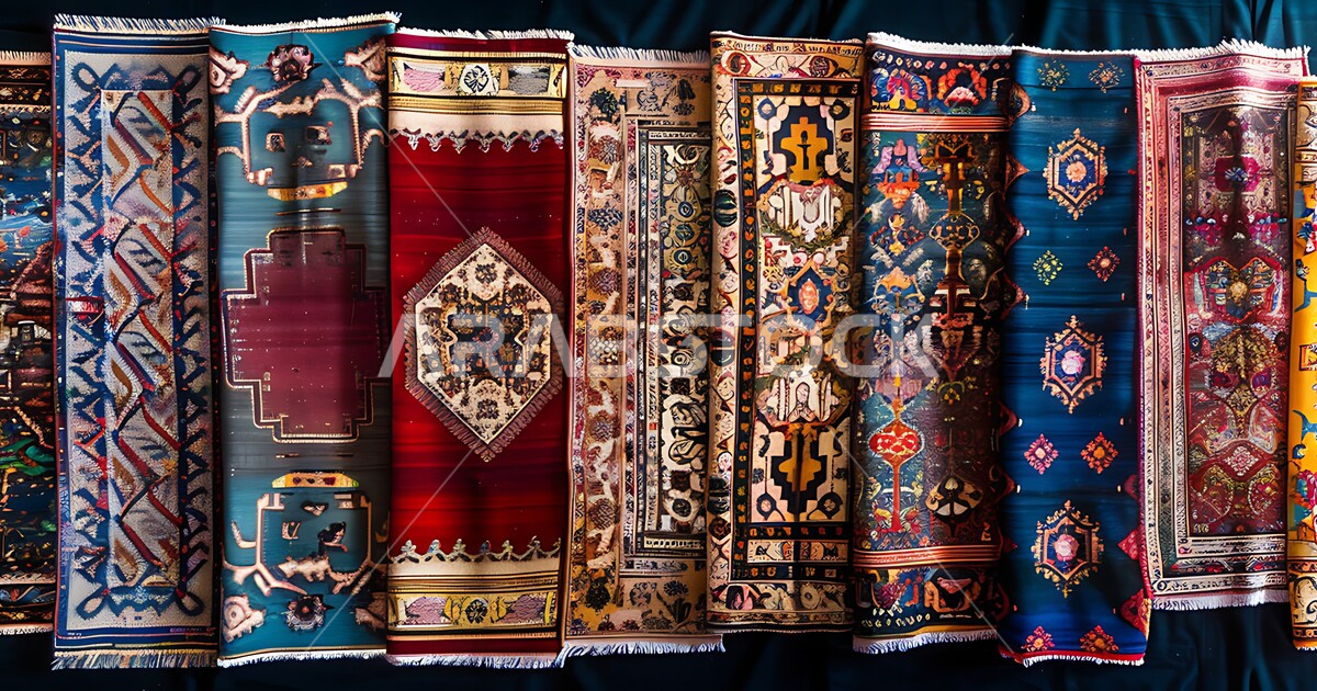 Carpet making workshop, traditional markets in Saudi Arabia, carpet ...