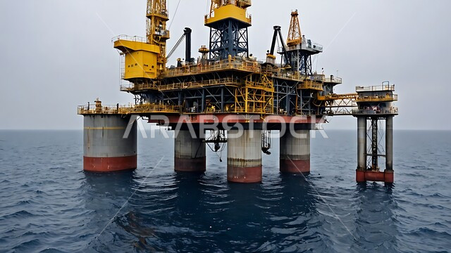 Extraction and export of underground resources, oil refinery for ...