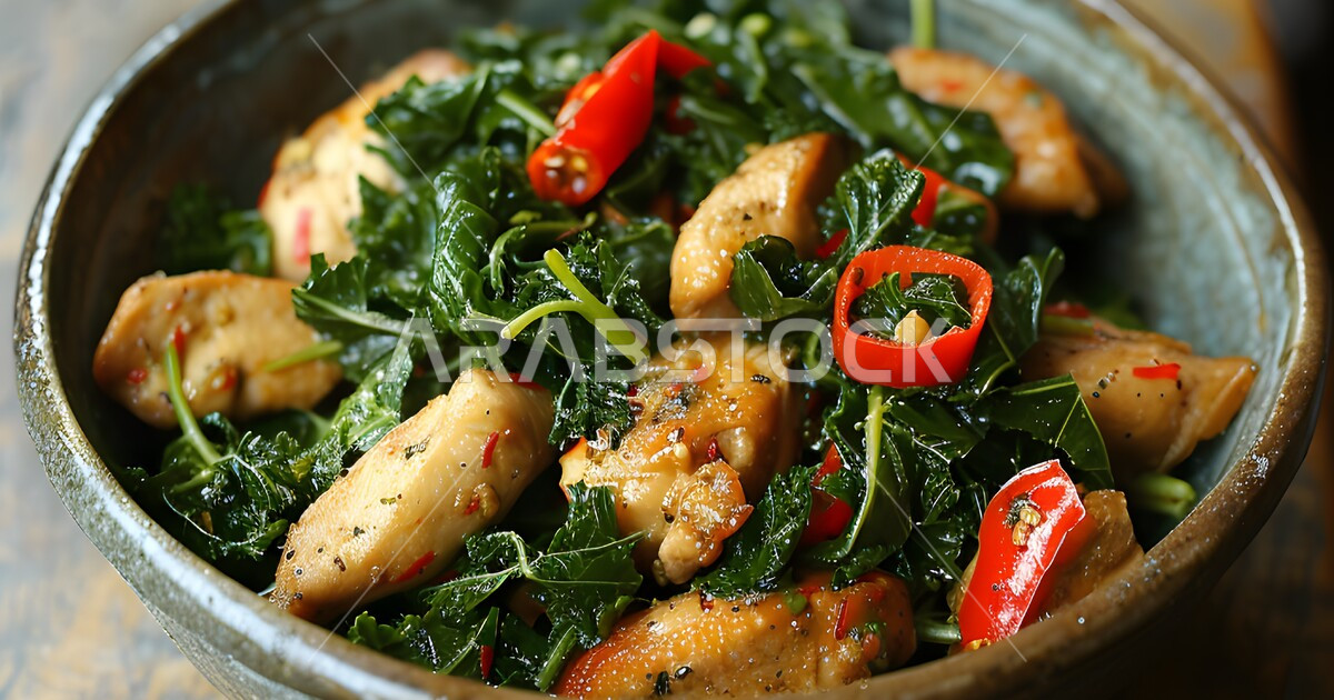 Cold appetizers and salads with meat, chicken and salmon, the art of ...