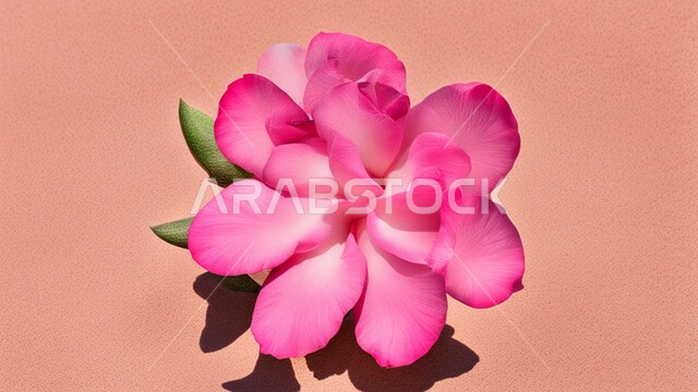 Desert roses and fragrant flowers, colorful flowers growing in the ...