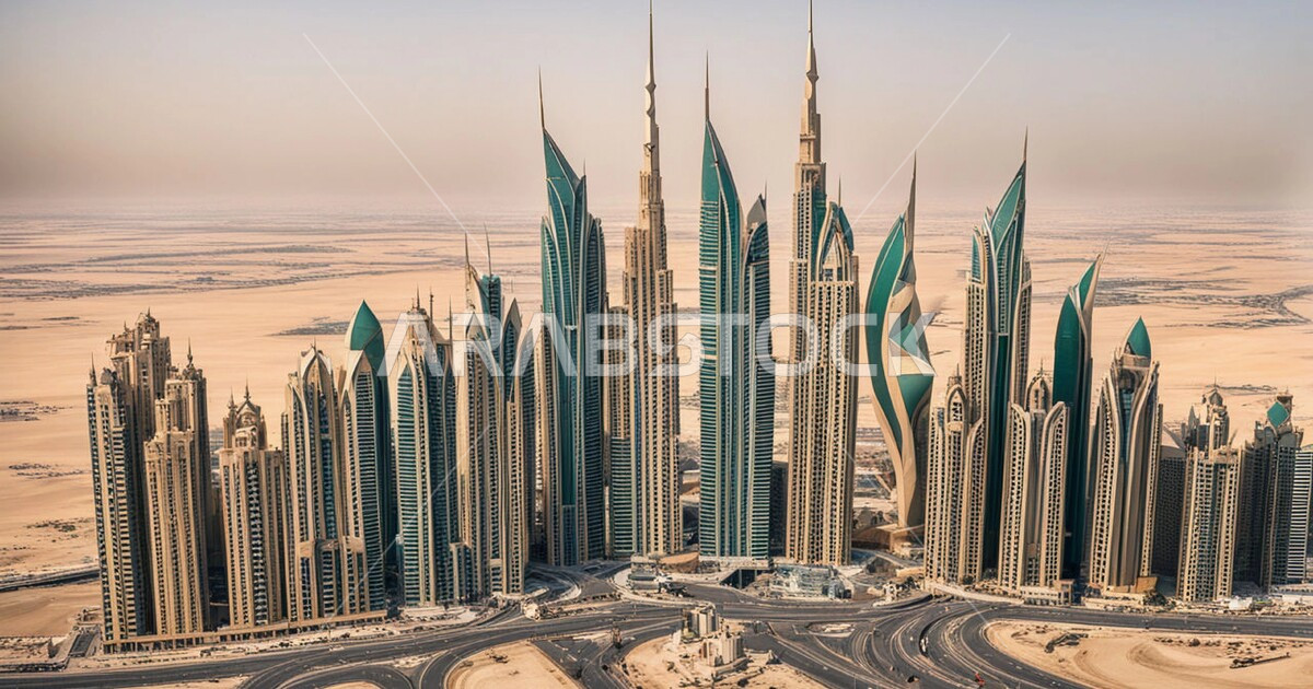 Modern architectural arts and designs, towers and skyscrapers in the ...