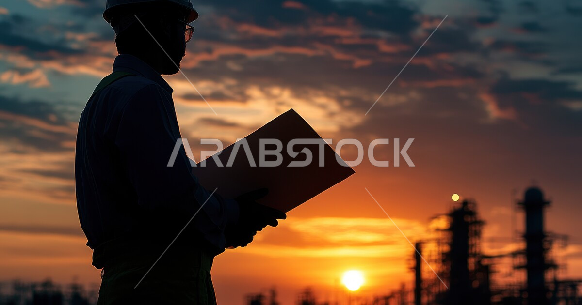 Construction works, pouring concrete and laying foundations, concept of ...