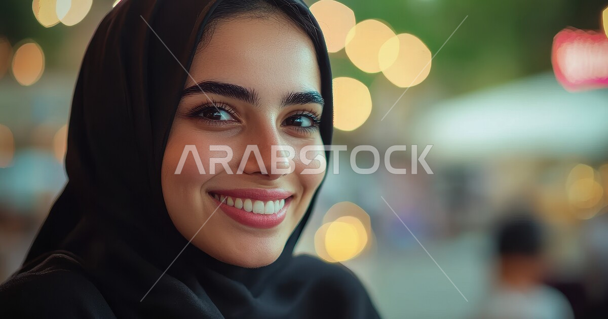 قضاء أوقات ممتعة في الخارج، النظر إلى الكاميرا بإيماءات السعادة والسرور ...