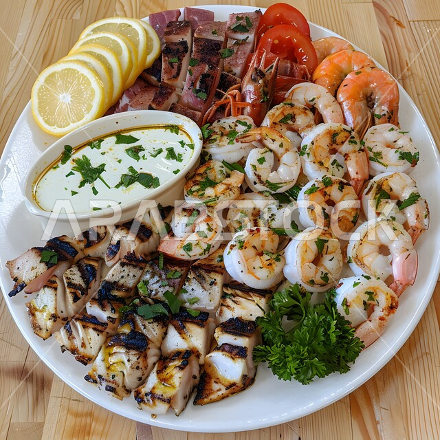 Delicious popular recipes and dishes, traditional Arabic food, oriental ...