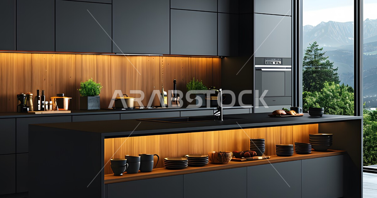Modern design of luxury kitchens in the Kingdom of Saudi Arabia ...
