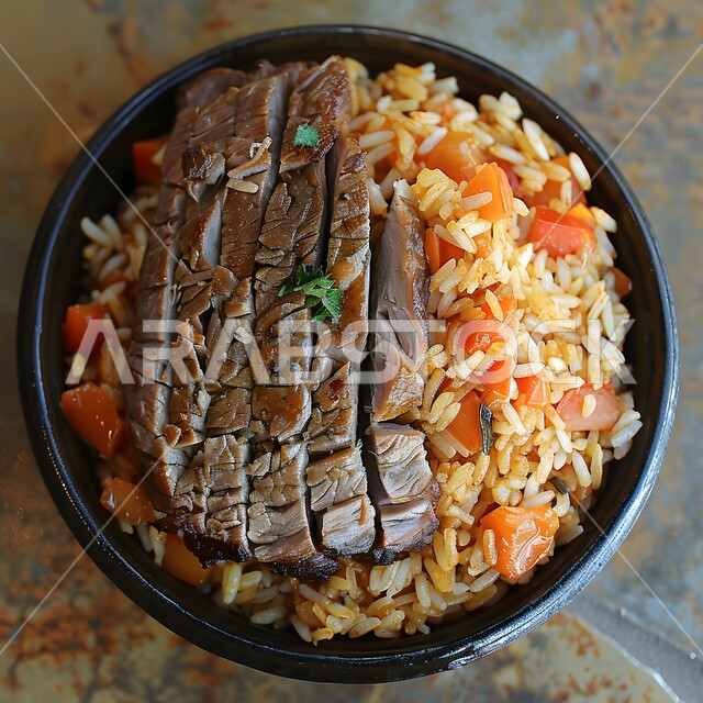 Traditional Arabic food and dishes, the art of serving food in oriental ...