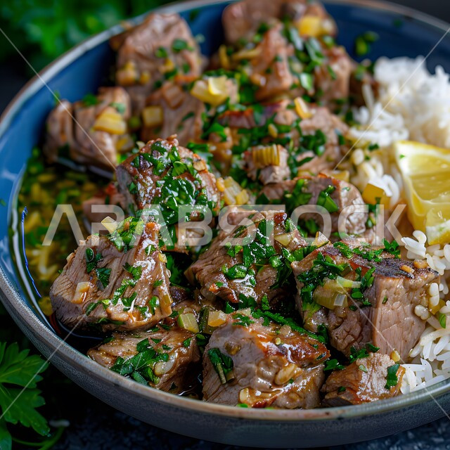 Traditional Arabic food and dishes, the art of serving food in oriental ...