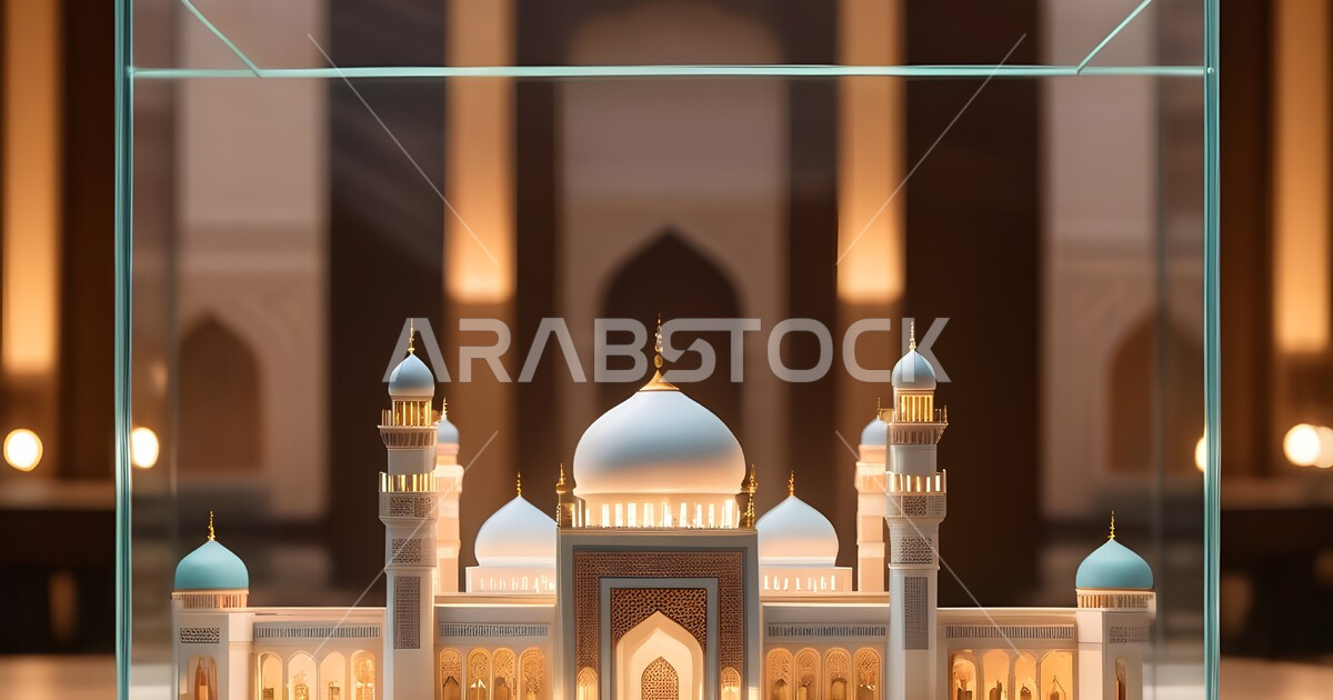 Architectural engineering art of building mosques in Saudi Arabia, 3D ...