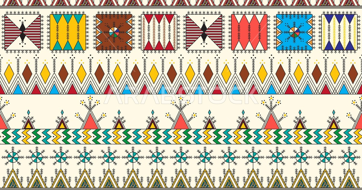 Traditional craft heritage art, Saudi folk heritage, colorful Asiri cat ...