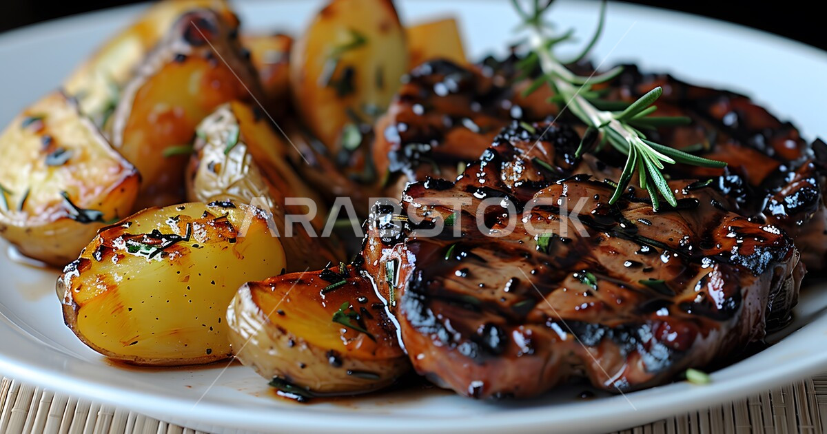 Traditional delicious meat recipes, food presentation arts in Saudi ...