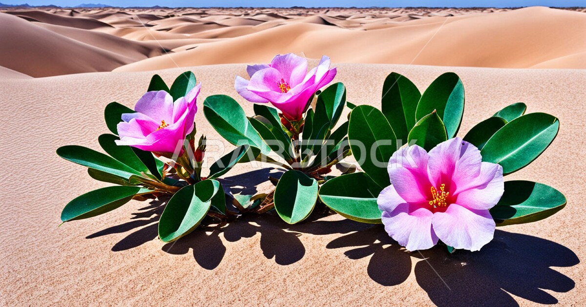 الورود و الزهور العطرية الصحراوية, نمو الأزهار الملونة في صحاري المملكة ...