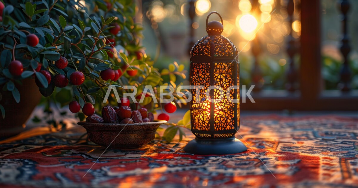 Luminous decorative metal lantern, traditional Arabic lights and lamps ...