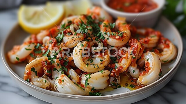 Delicious oriental cuisine, food presentation arts in Saudi Arabia ...