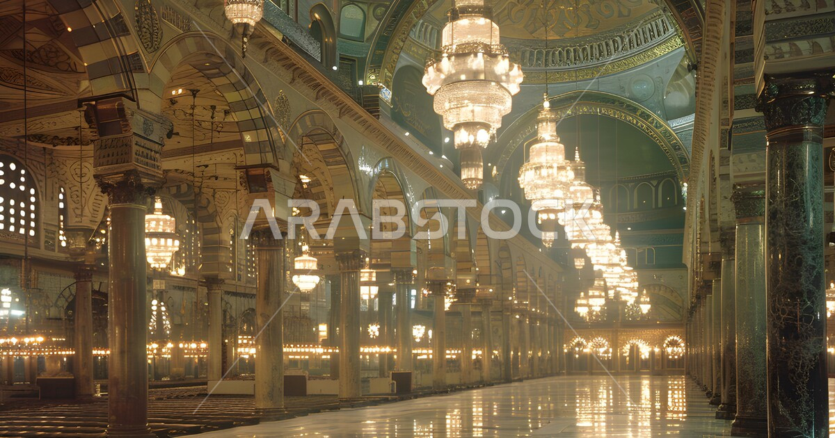 Sacred religious places and landmarks, Islamic architectural art of ...