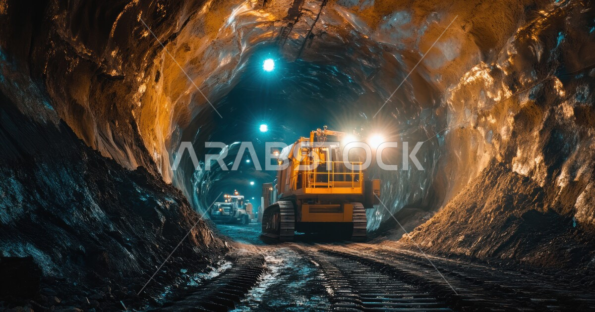 Mineral exploration areas, heavy equipment and machinery, drilling and ...