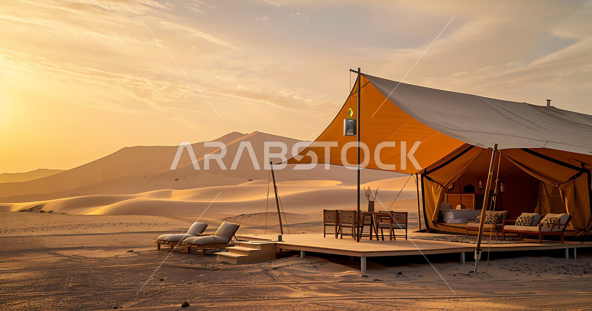 Youth camping and desert session, camping in the deserts of the Kingdom ...