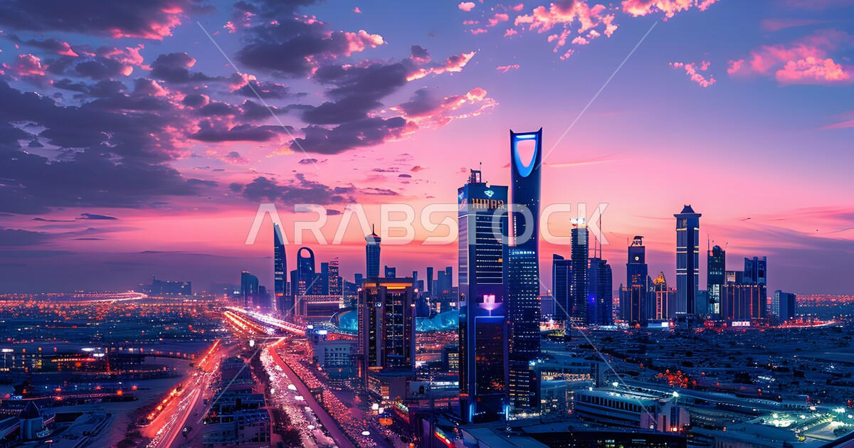 Modern and advanced architectural engineering art in Riyadh, Saudi ...