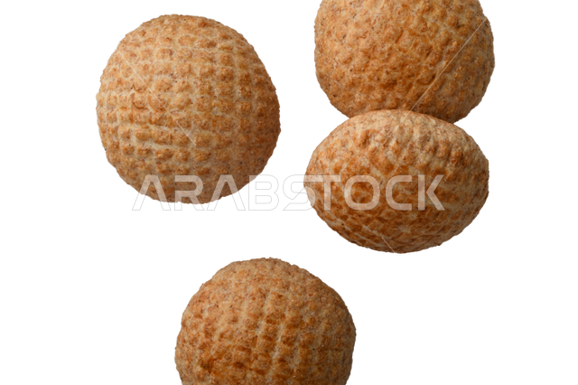 Delicious fragile popular biscuits depicted on butter paper, a picture ...