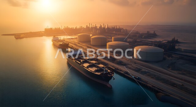 المرافق الصناعية والهندسية الكبيرة، أهمية الميناء في حركة التجارة، محطة شحن تجارية للوقود في ...