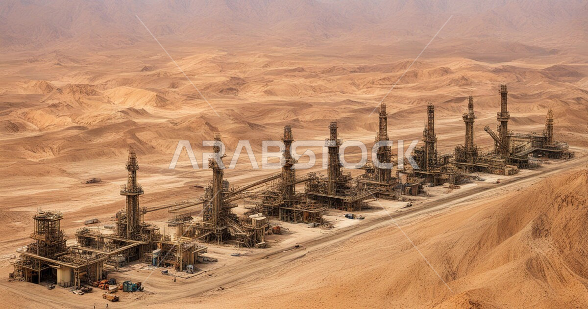 Engineering and urban development of oil refineries, oil refinery in ...