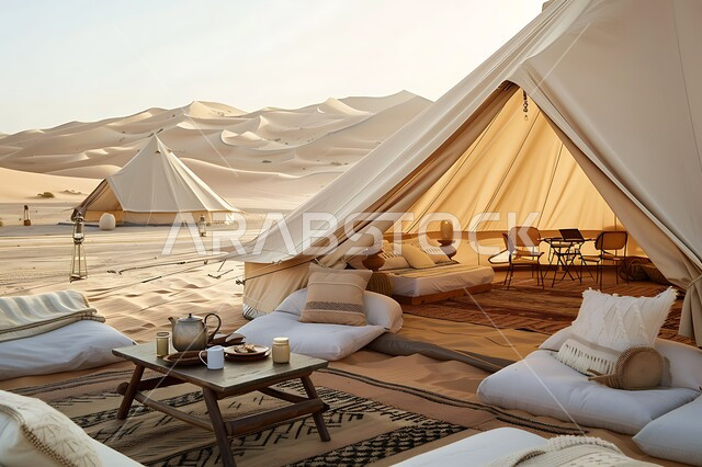 A youth camp and desert session, camping in the deserts of the Kingdom ...