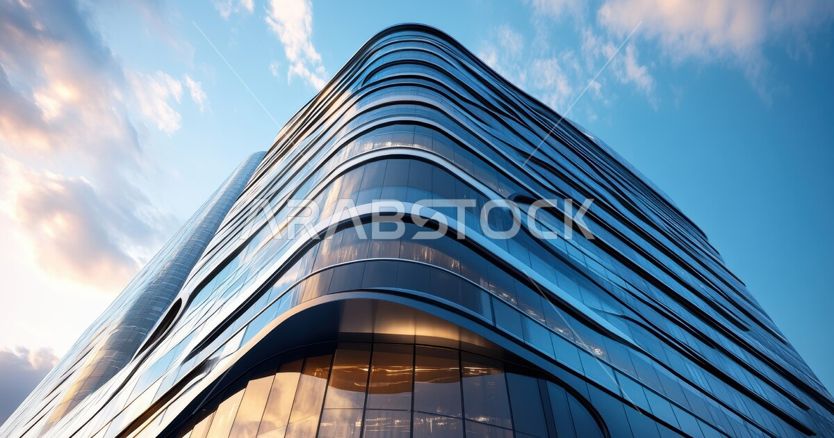 منظر تخيلي مستقبلي للتقدم و النمو العمراني للمنشآت والمباني التجارية ...