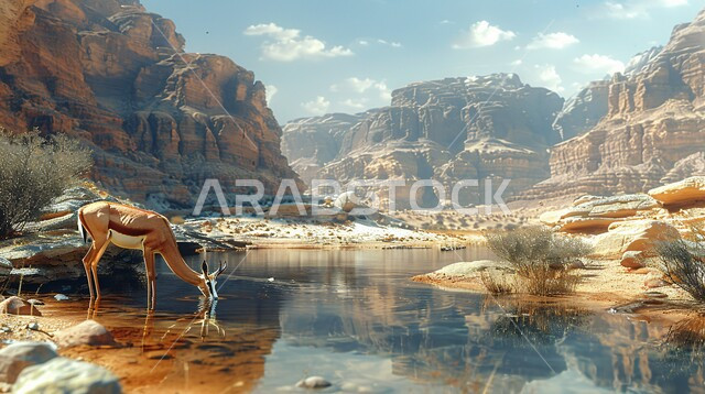 Mountainous nature in the regions of the Kingdom of Saudi Arabia, a ...