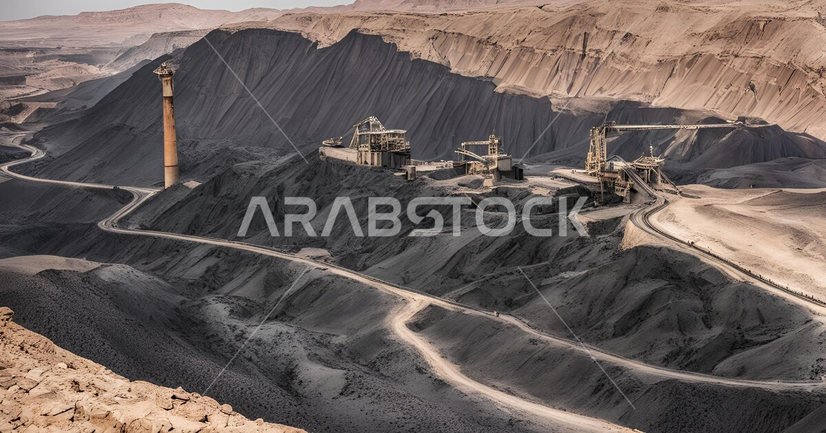 Arab natural coal mines, exploration areas for underground resources ...