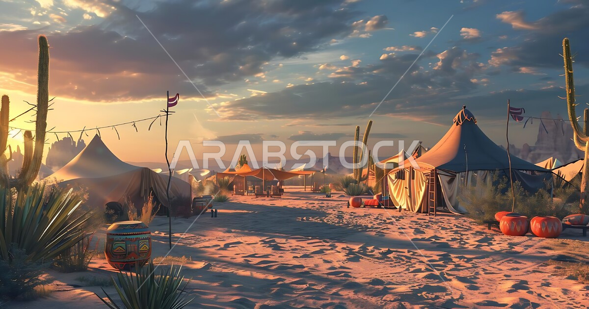 Tourist camps in the deserts of the Kingdom of Saudi Arabia ...