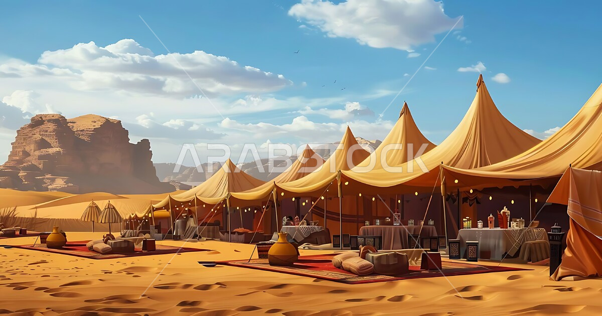 Tourist camps in the deserts of the Kingdom of Saudi Arabia ...