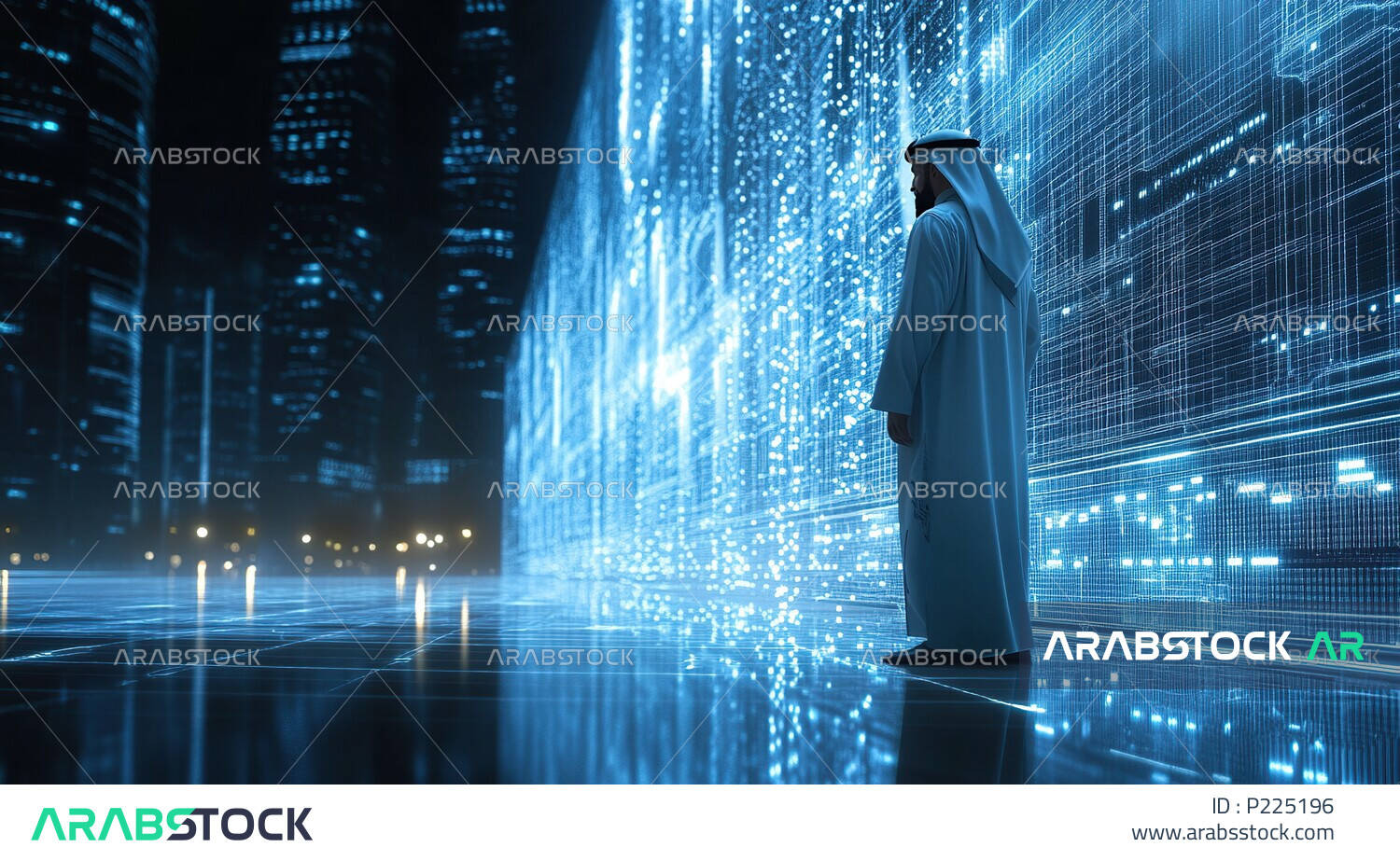 Development and growth in the technical field, a Saudi Gulf Arab man ...