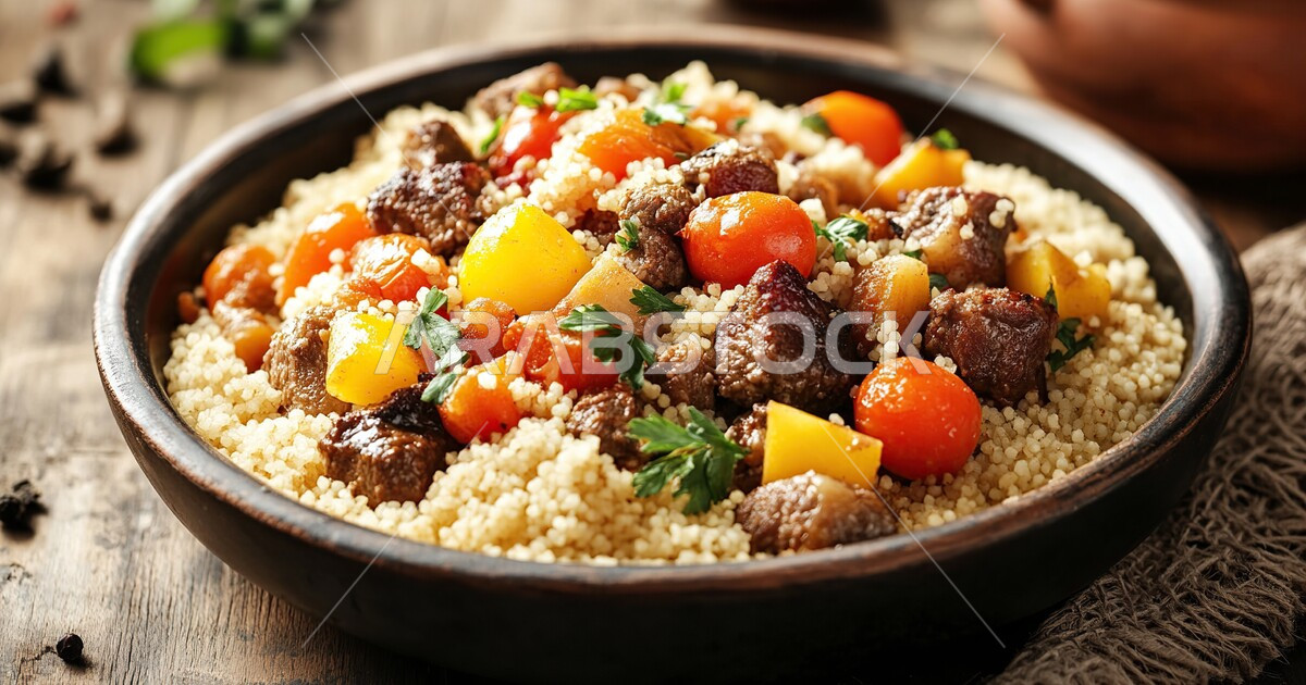 أغذية صحية ذات قيمة غذائية عالية, طبق من الأرز مع اللحم المشوي ...