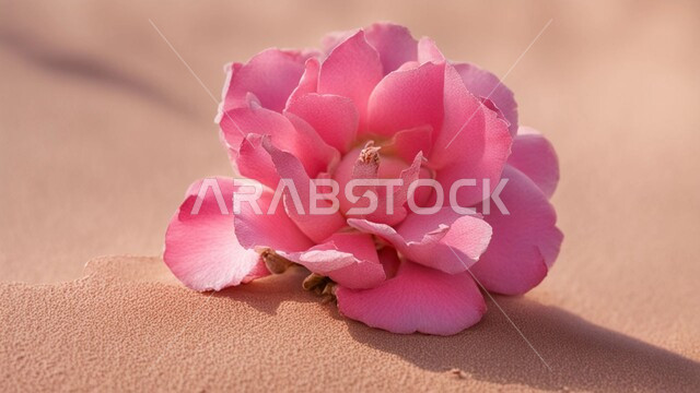 Desert roses and fragrant flowers, colorful flowers growing in the ...