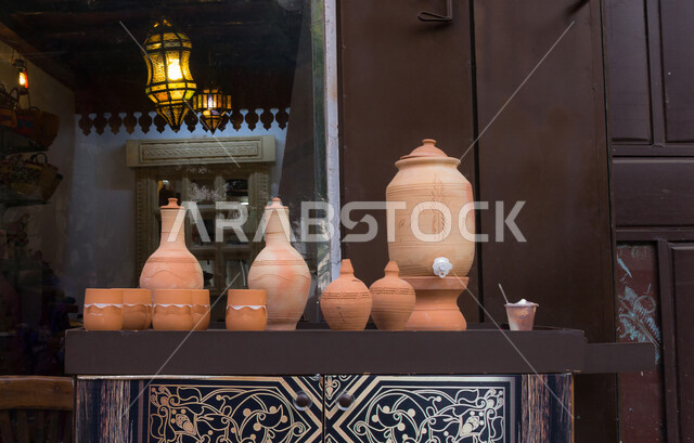 The ancient Arab Islamic heritage, pottery, Saudi folklore - Photo