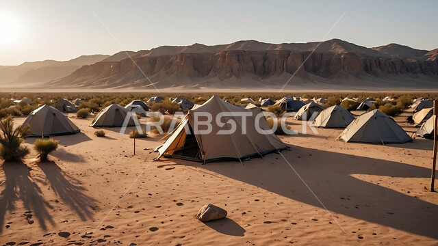 A youth camp and desert session, camping in the deserts of the Kingdom ...